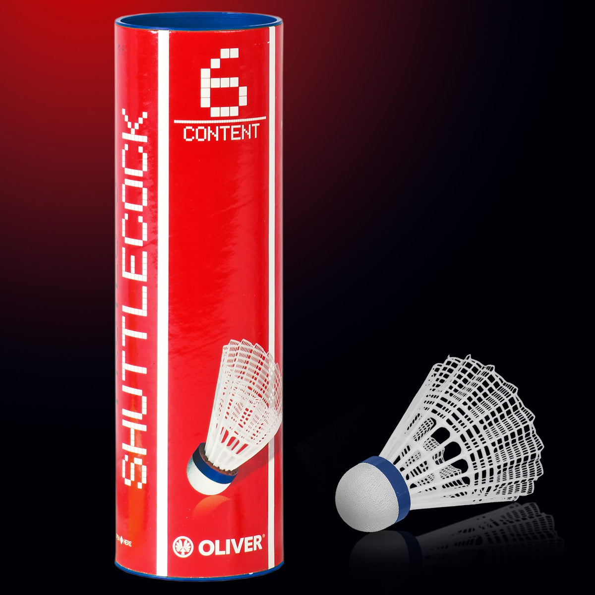 Badminton balls roll of 6 OLIVER white/blue: robust and durable ...