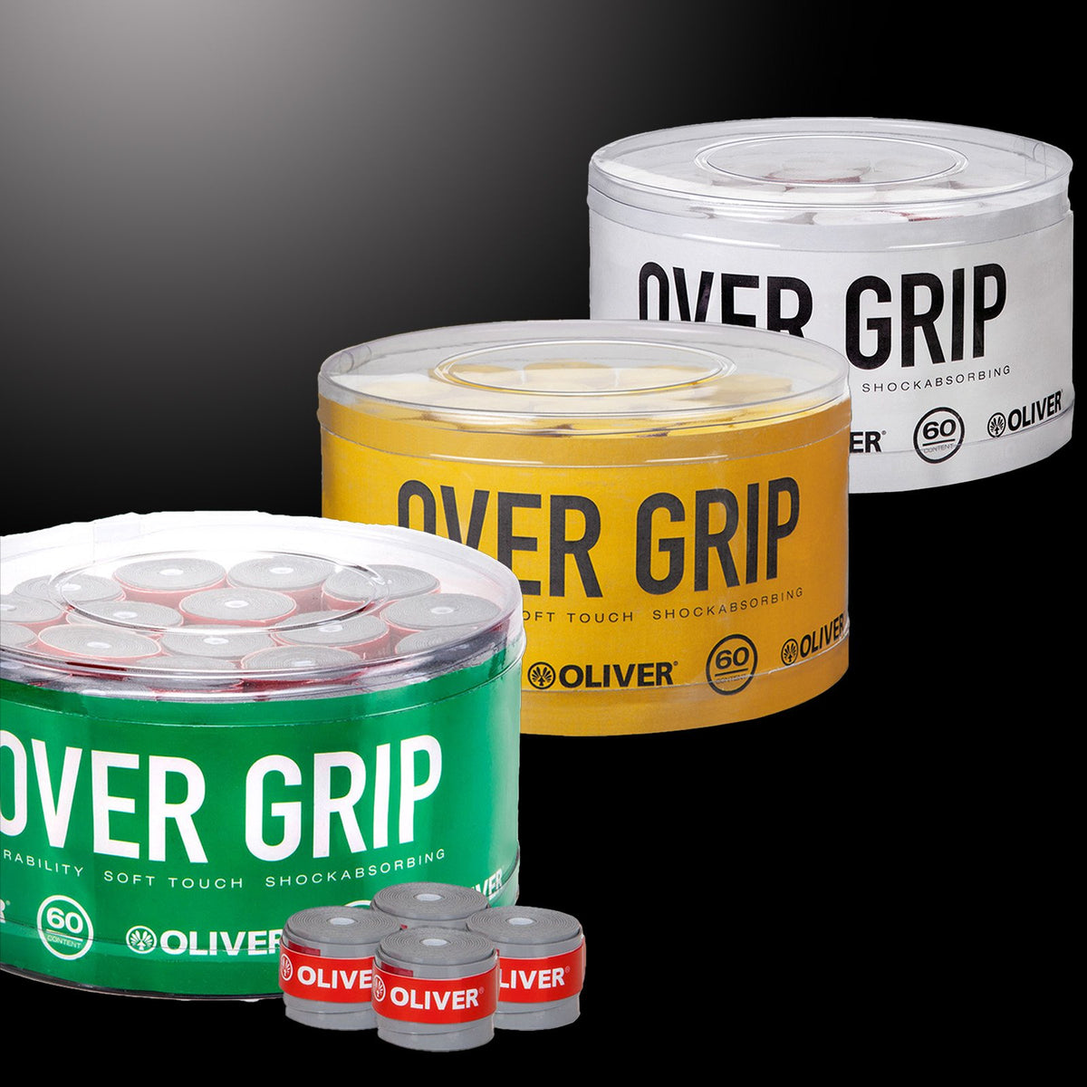 Over Grip Box OLIVER: 60 langlebige und bunte Griffbänder - OLIVER-SPORT