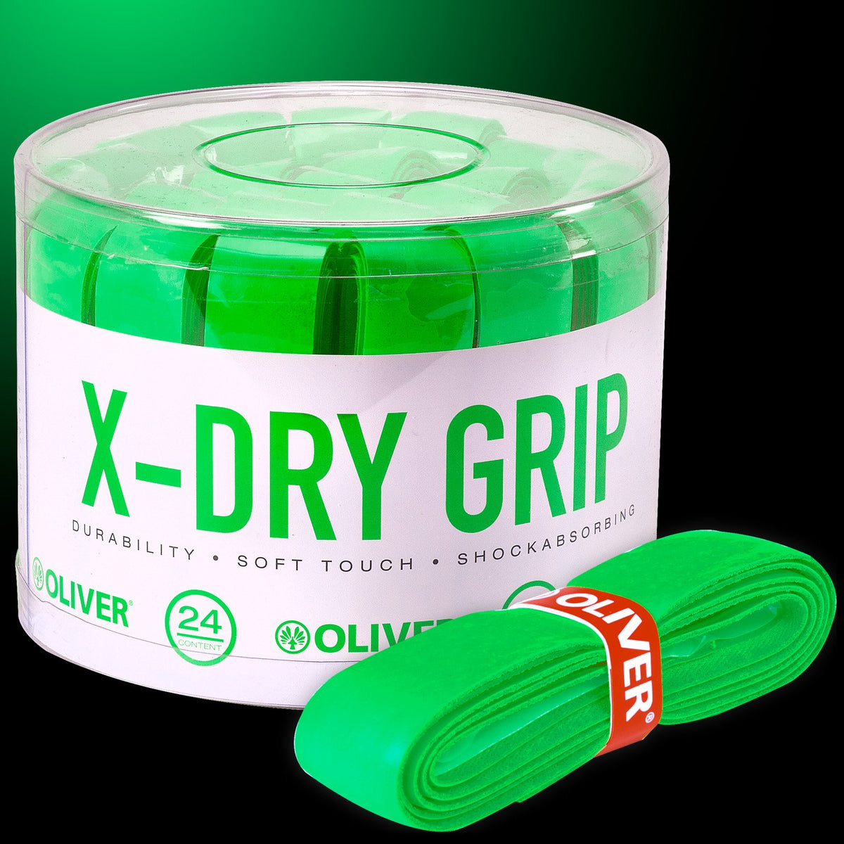 X-DRY Grip 24 Box Grün OLIVER: Strapazierfähige Griffbänder - OLIVER-SPORT